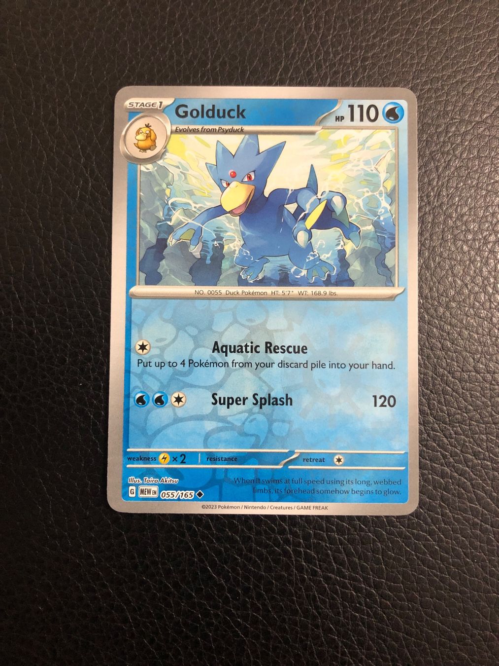 Scarlet & Violet 151 - Golduck reverse 55/165 NM Ab 1 (Gebraucht) in ...