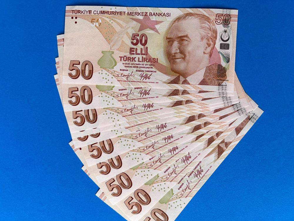 Turkey - 50 Turkish Lira UNC 2009 (2022 E-Prefix) (Neu (gemäss ...