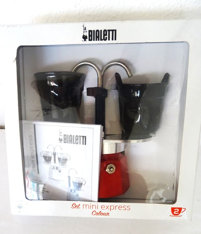 BIALETTI Mini Express Colour Kaffeekocher f. 2 Tassen NEU (Neu und ...