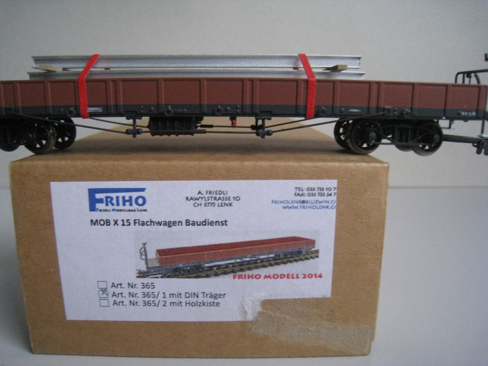 Friho Modell 2014, M O B X 15, Flachwagen Baudienst 365/DIN (Gebraucht ...