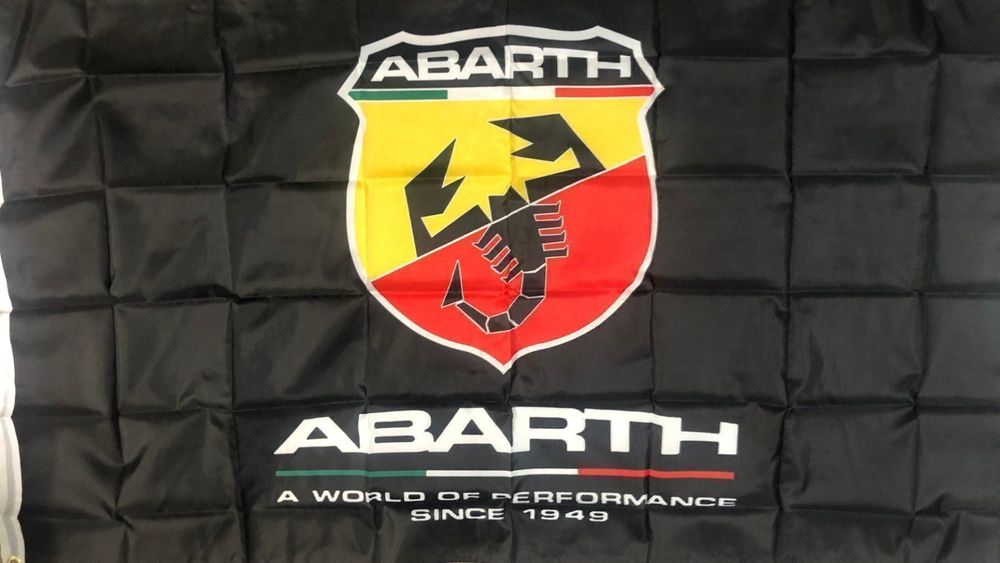 Abarth Fahne 150 x 90 cm Italien SCHWARZ | Kaufen auf Ricardo