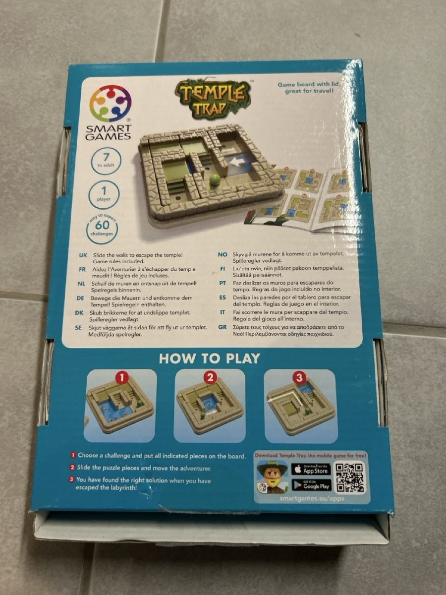 Smart Games Temple Trap - Knobelspass f. 1 Person ab 7 J. (Gebraucht ...