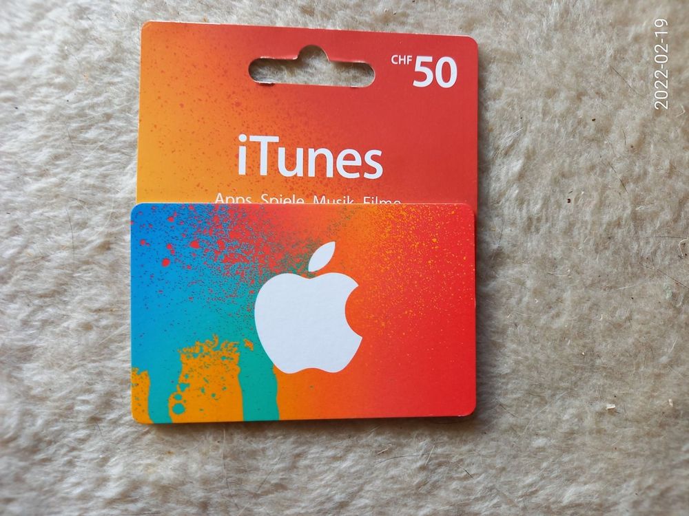 iTunes Geschenkkarte 50 Chf. | Kaufen auf Ricardo