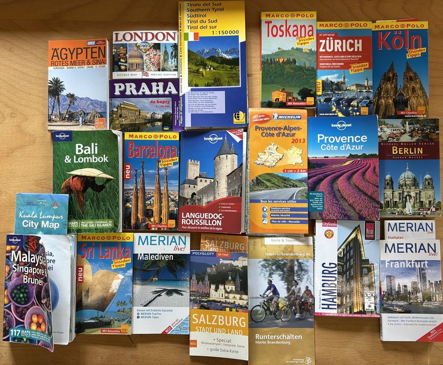 Grosse Reiseführer + Karten Sammlung, Städtetrips & Länder (Gebraucht) in Neuenegg für CHF 1 ...