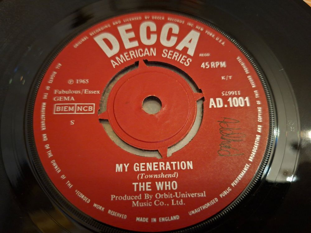 Rare 7" - The Who - My Generation - 1965 (Gebraucht) in Bernex für CHF ...
