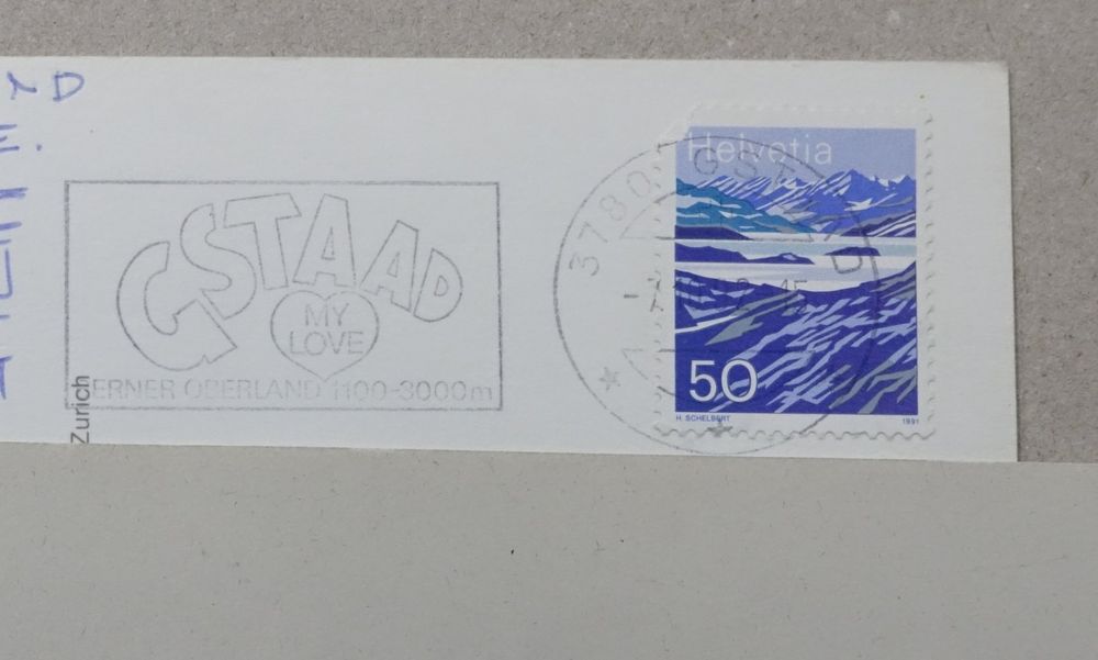 Saanen, Kirche, 1992, Poststempel Gstaad | Kaufen auf Ricardo