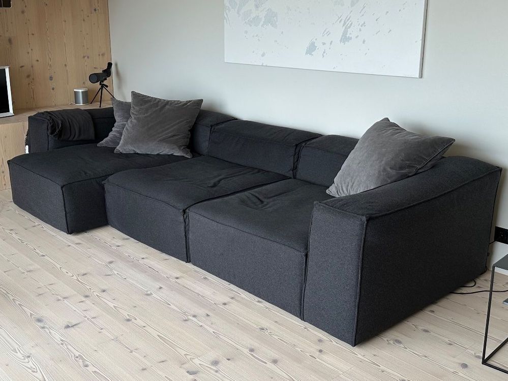 Grosse gemütliche Wohnlandschaft / Sofa Anthrazit (Gebraucht) in ...