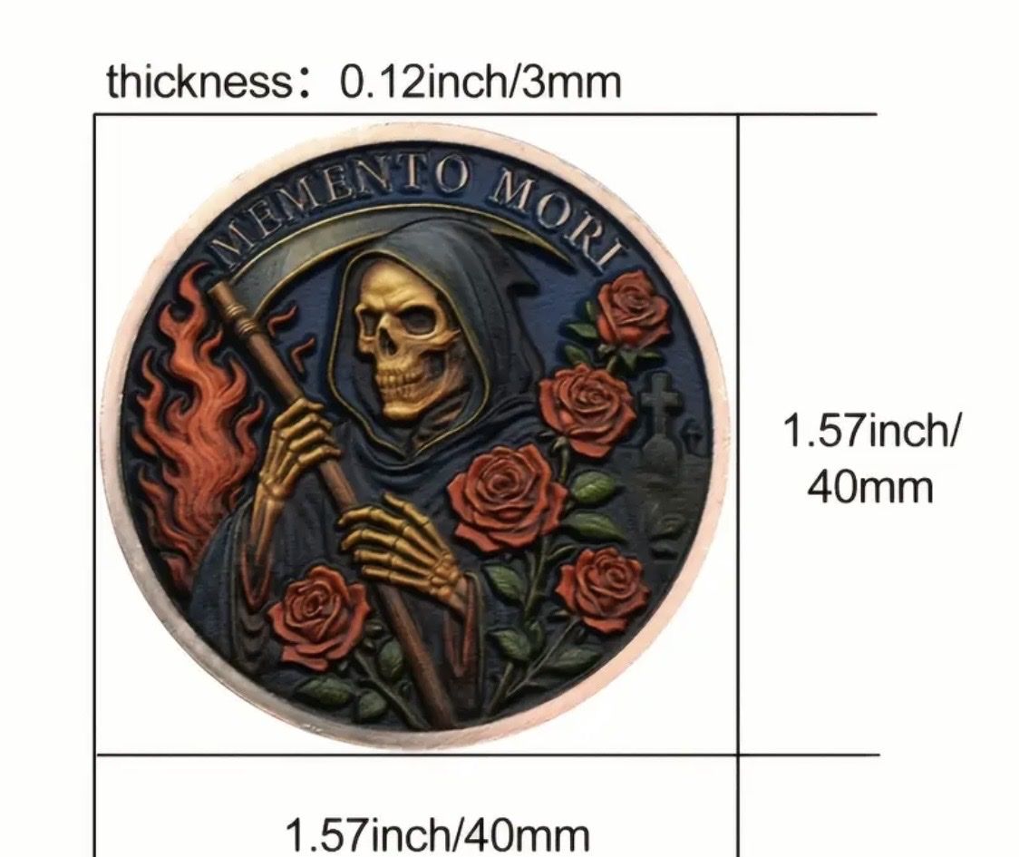 Memento Mori Münze, Sammlerstück, Neu! 💀 (Neu und originalverpackt) in ...