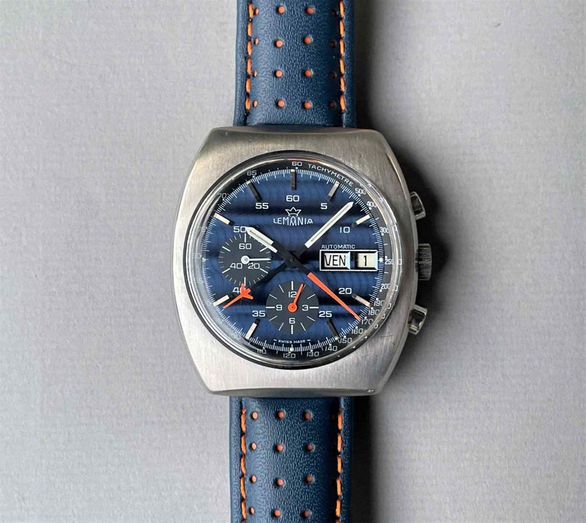LEMANIA VINTAGE CAL. 5012 CHRONOGRAPH, REF. 11003, BLUE WAVE (Gebraucht ...