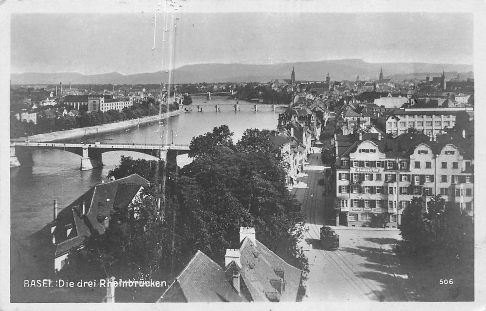 Basel - Die drei Rheinbrücken (Gebraucht) in Berneck für CHF 5 – mit Lieferung auf Ricardo kaufen