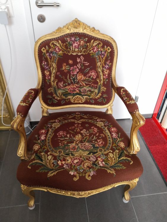 Antiker Barock-Fauteuil Louis XV mit Gobelin (Gebraucht) in Rothrist für CHF 49 – nur Abholung ...