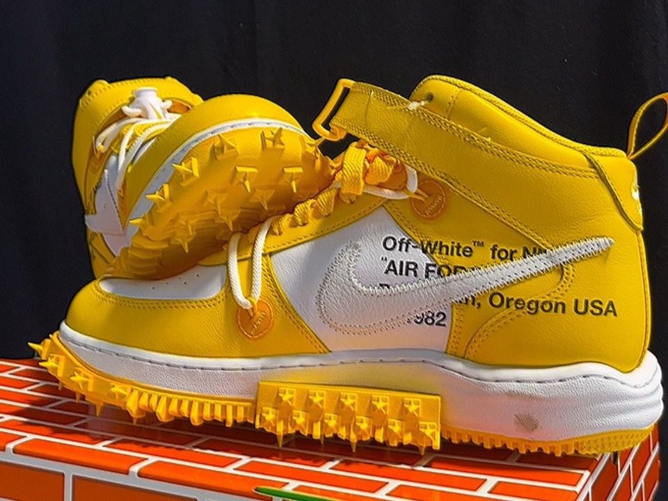 Nike Air Force 1 Mid SP Off-White "Lemonade" (Neu und originalverpackt ...