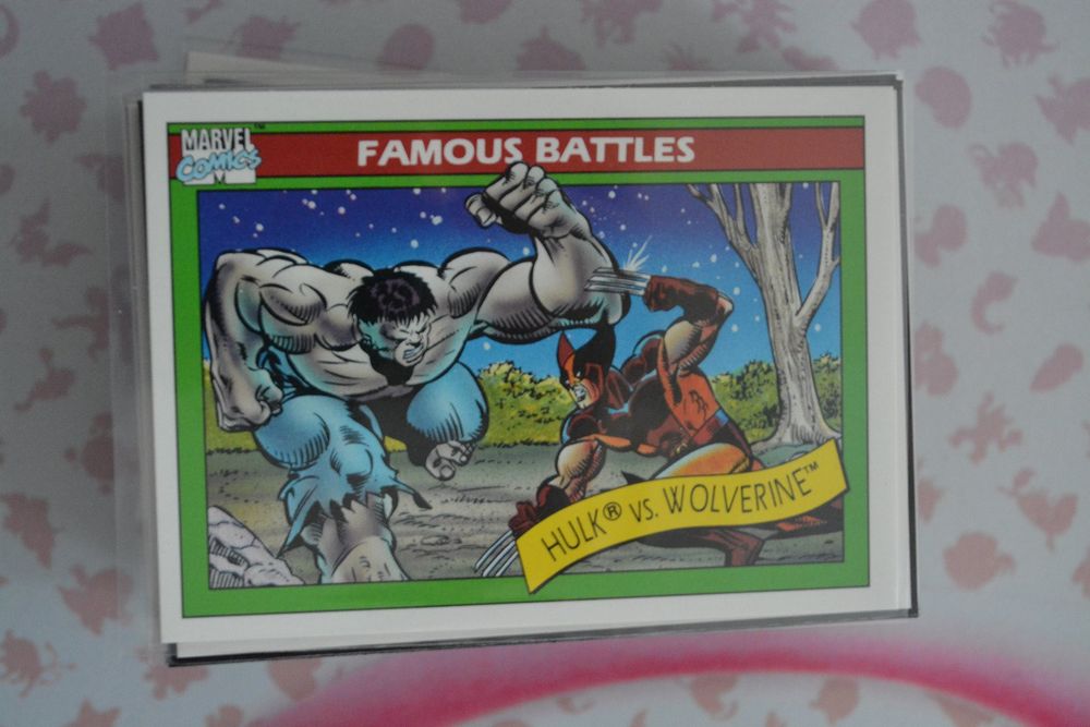 Marvel Universe 1990 Trading Cards - Hulk vs. Wolverine (Gebraucht) in ...
