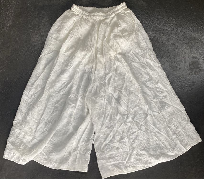 American Vintage Culottes/Hosenrock, XS/S, weiss, Sommer-Loo (Gebraucht ...