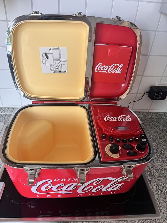 Coca-Cola Kühlbox mit CD-Player/Radio - Top Zustand! Selten! (Gebraucht ...