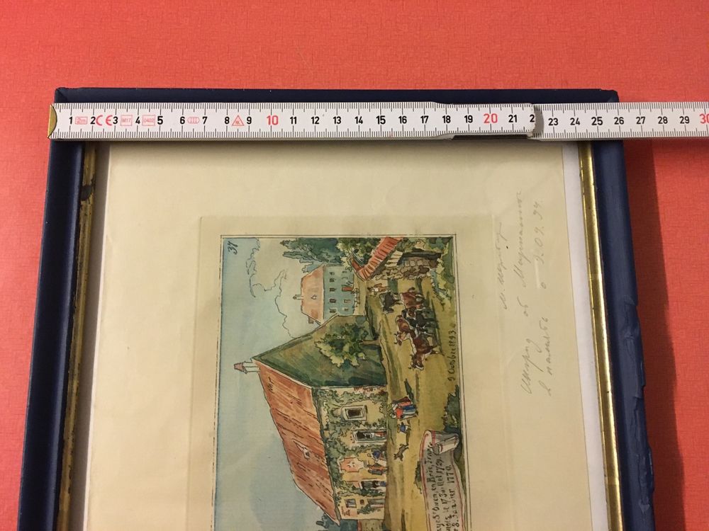 Antike Bild Aquarell oder Lithographie ? Eingerahmt. (Gebraucht) in Lanzenhäusern für CHF 5 ...