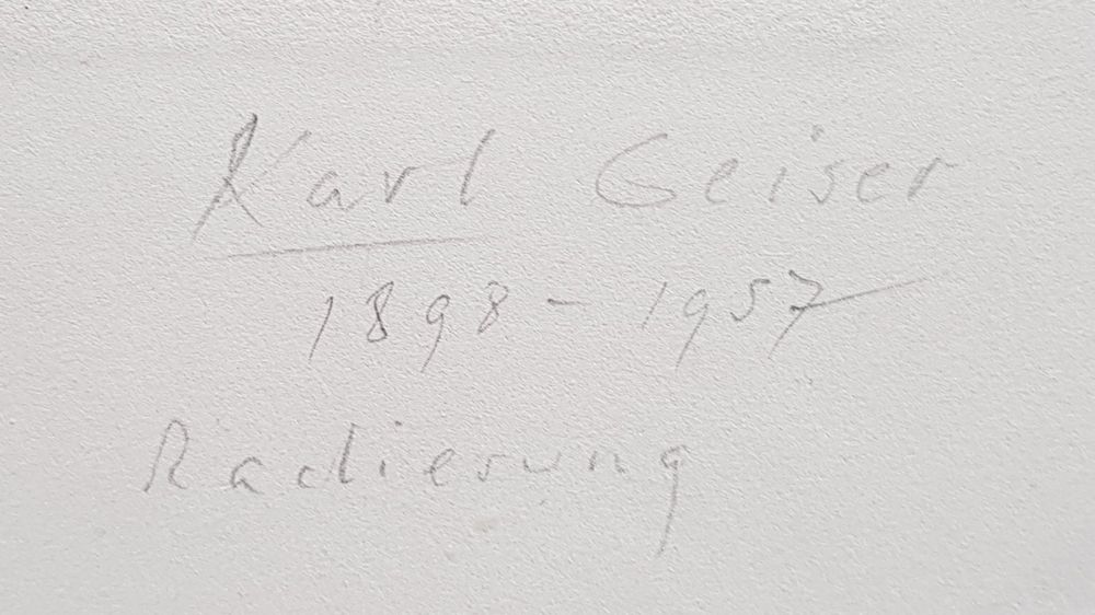 Karl Geiser 1898 Bern - 1957 Zürich Schweizer Kunst | Kaufen auf Ricardo