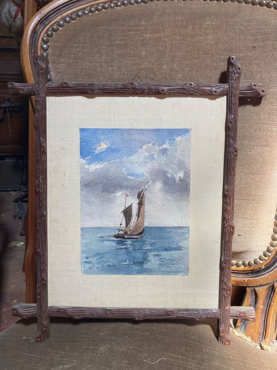 Aquarelle voilier Schift Segelschiff cadre Brienz Rahmen (Gebraucht) in St-Cierges für CHF 46 ...