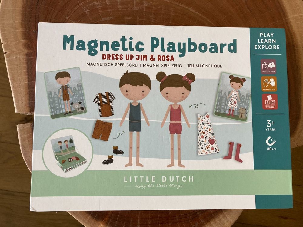 LITTLE DUTCH - Magnetic game board Jim and Rosa | Kaufen auf Ricardo