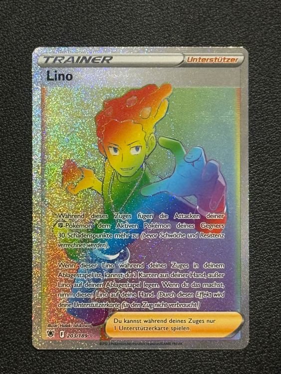 Lino 203 Trainer Rainbow Fullart Astral Radiance Pokémon DE (Gebraucht ...