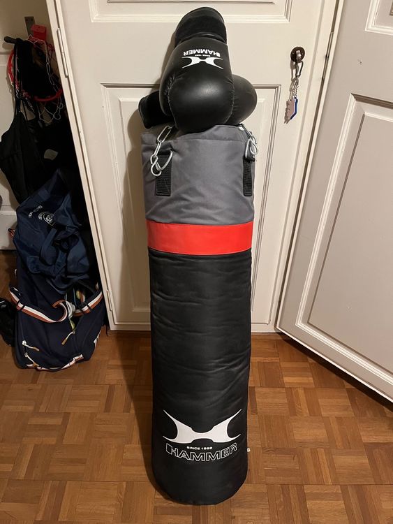 Hammer Boxsack, Handschuhe inklusive | Kaufen auf Ricardo
