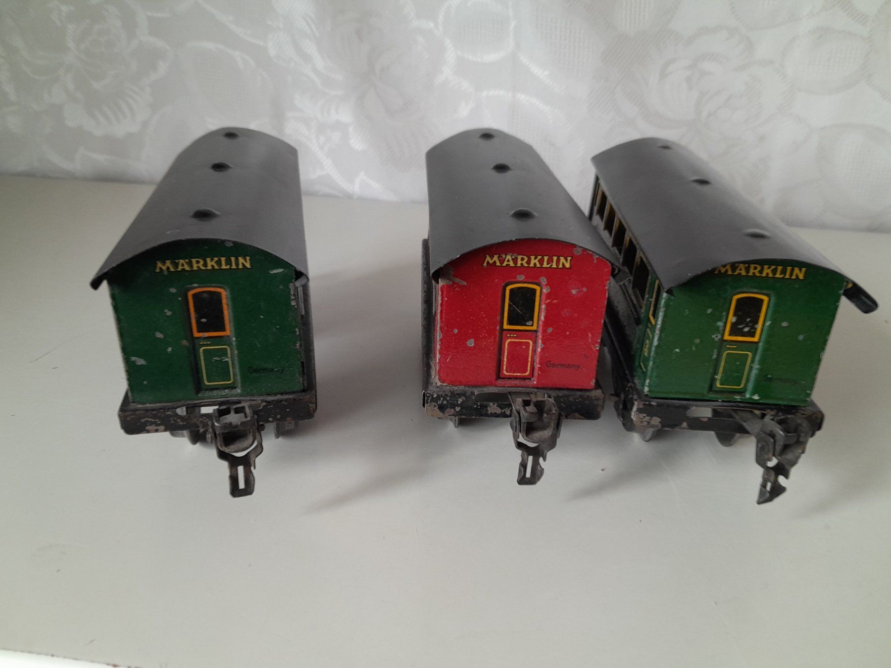 Märklin Wagen rot + grün 18610, Spur 0, 1931, gebraucht (Gebraucht) in ...