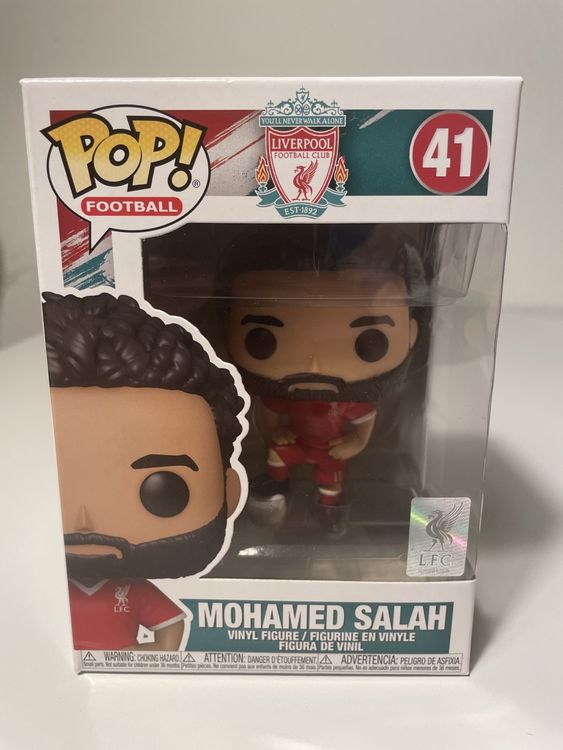 Funko Pop Mohamed Salah 41 Liverpool LFC football club | Kaufen auf Ricardo