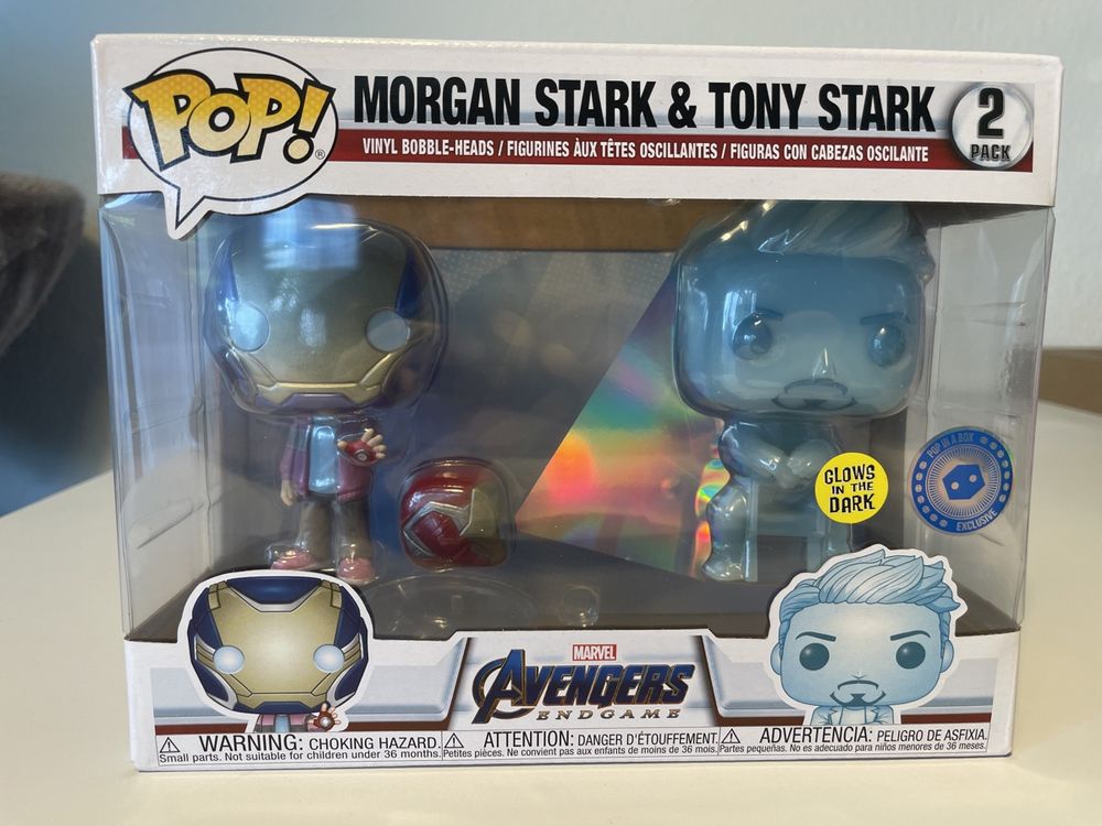 Funko pop Morgan Stark & Tony Stark Marvel Avengers Glows in | Kaufen ...