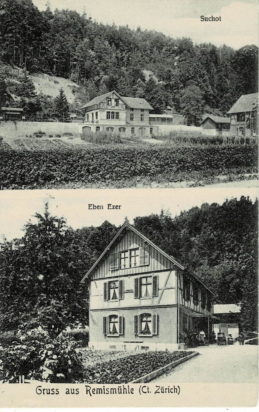 Gruss aus REMISMÜHLE ZH sehr schöne Zweibildkarte gel. 1908! (Gebraucht ...