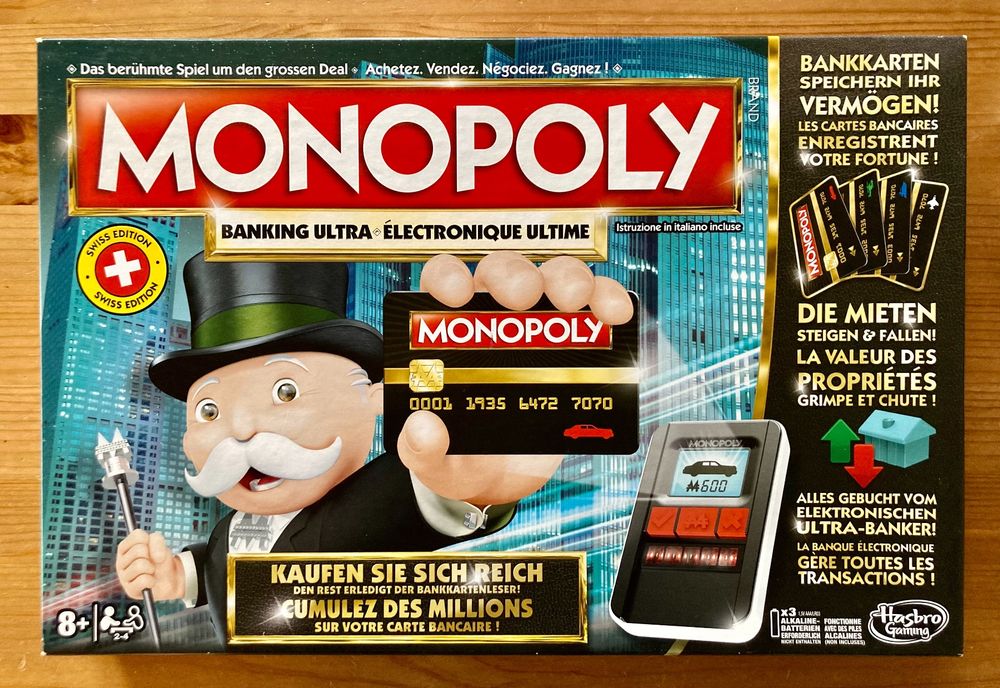 Monopoly Banking Ultra Swiss Edition (NEU, Hasbro, 2015) (Neu (gemäss ...