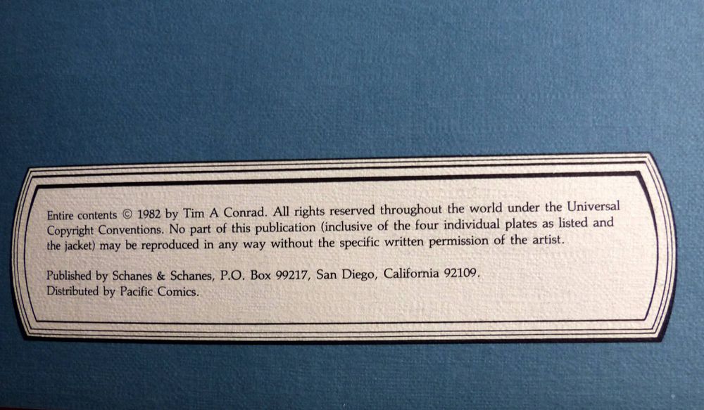 TIM CONRAD RARE 1982 ART PRINT NIGHTMARES PORTFOLIO SIGNED (Neuf (Voir ...