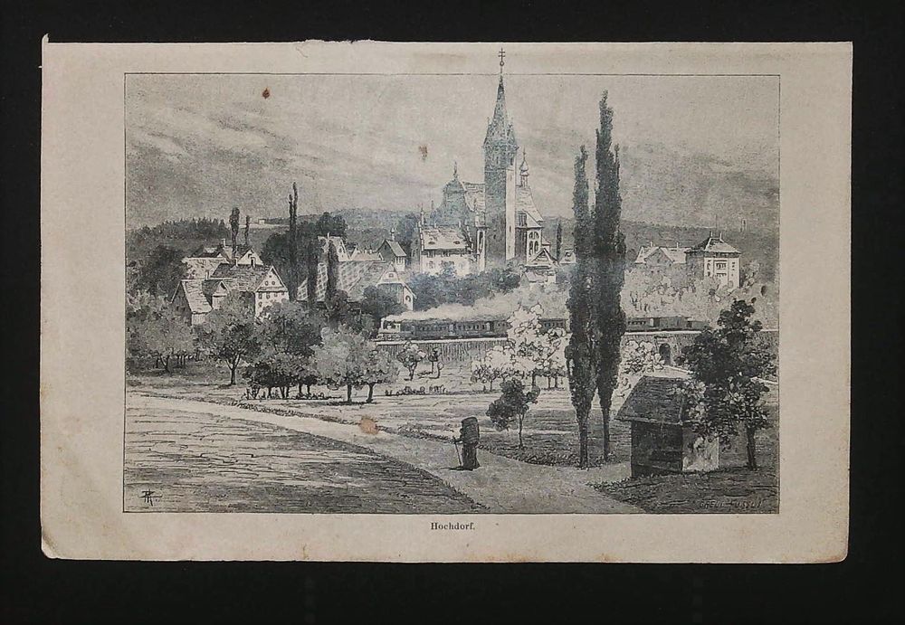 Hochdorf Holzstich um 1890 selten (Gebraucht) in Rafz für CHF 35 – mit Lieferung auf Ricardo kaufen