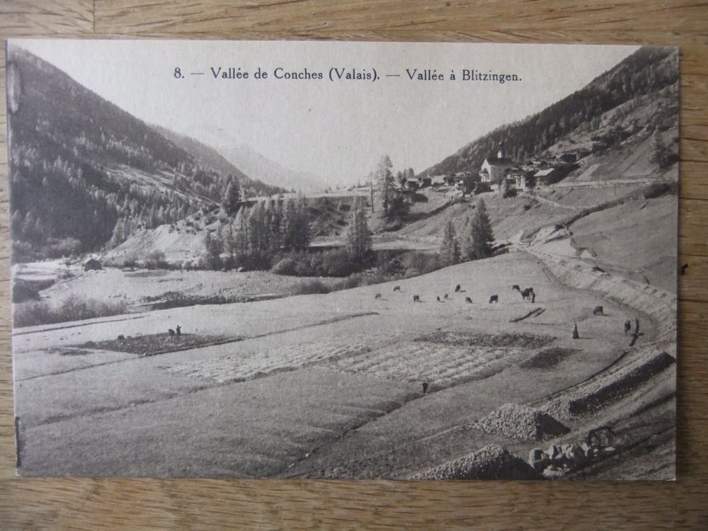 Nr.8 Vallée Conches Blitzingen z. Eröffnung Furkabahn 1914 | Kaufen auf Ricardo