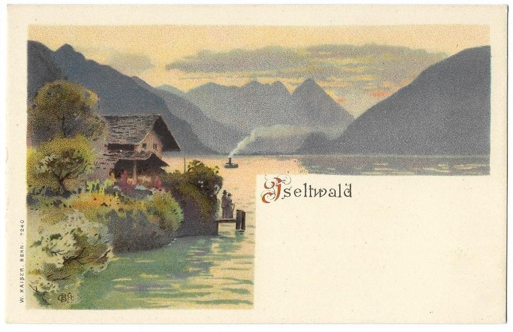 ISELTWALD: Künstler-AK Bft ~1900 (Gebraucht) in Engelburg für CHF 28 – mit Lieferung auf Ricardo ...