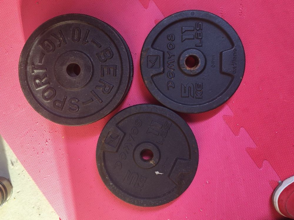 Gewichte Scheiben 2 x 10 Kilo plus 4 x 5 Kilo (Gebraucht) in Küsnacht ...