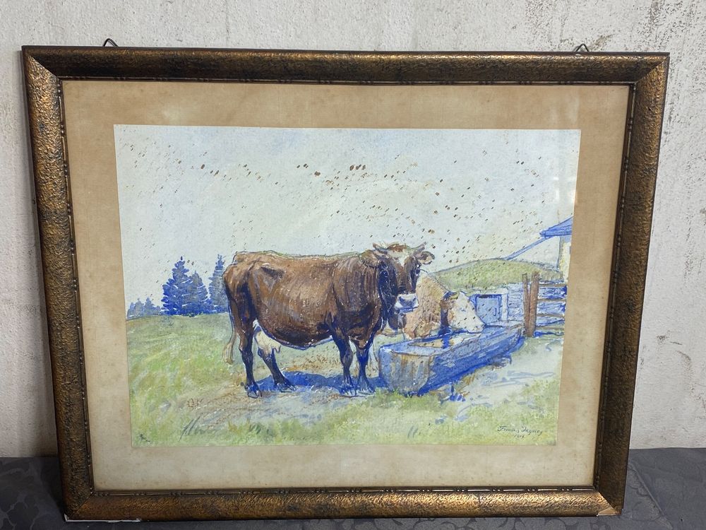 François JACQUES (1877-1937) Tableaux aquarelle signée | Kaufen auf Ricardo