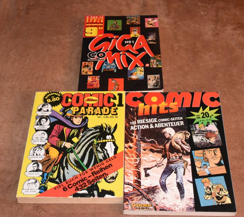 3 x Comics … COMIC PARADE--COMIC HITS—GIGA MIX … 1983 - 1993 (Gebraucht ...