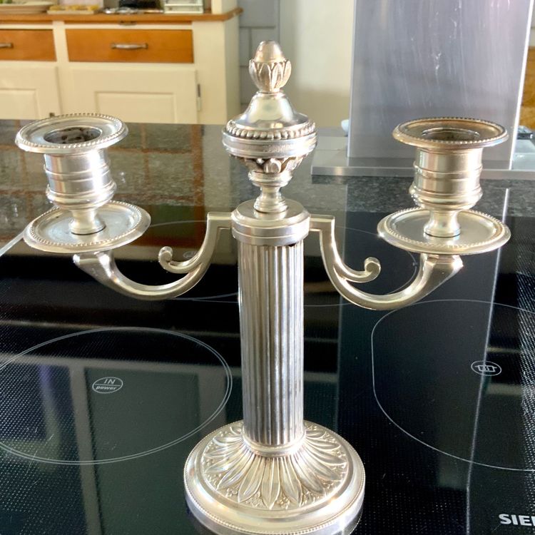 JUGENDSTIL KERZENLEUCHTER VERSILBERT FRANKREICH | Kaufen auf Ricardo