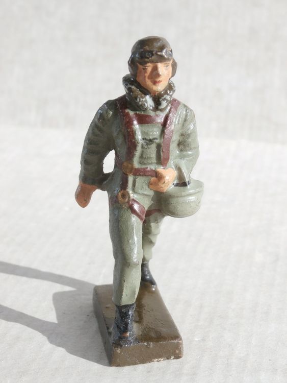 Lineol Elastolin Pilot Flieger Schweizer Armee Luftwaffe rar (Gebraucht ...