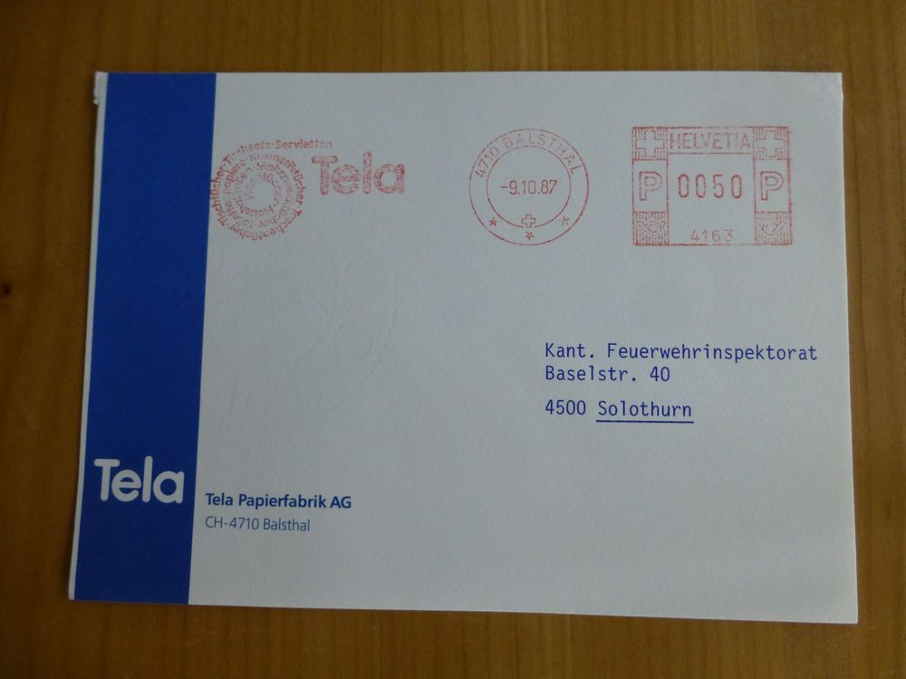 Balsthal, Tela Papierfabrik AG, 1987 (Gebraucht) in Bettlach für CHF 1 ...