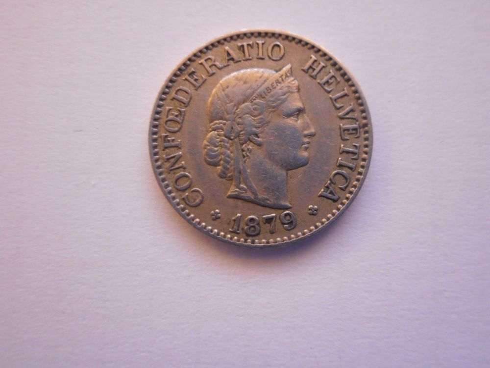 10 Rp. 1879 vorz (Gebraucht) in Kriegstetten für CHF 25 – mit Lieferung auf Ricardo kaufen