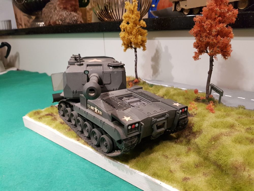 Modellbaupanzer US Armee M40 long tom Panzerhaubitze 1-35 (Défectueux ...