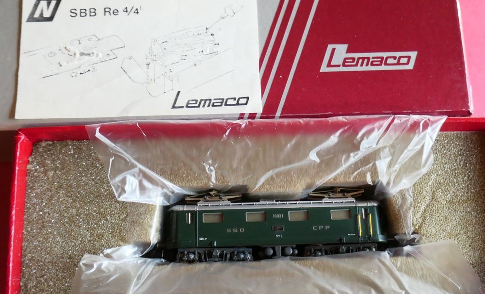 Lemaco E-Lok Re 4/4 I grün (10021), Messingmodell (Gebraucht) in Höfen b. Thun für CHF 293 – mit ...