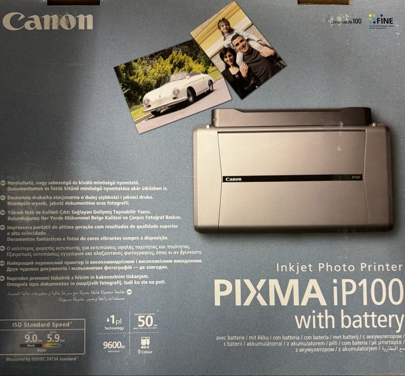 Canon PIXMA iP100 Mobiler Drucker mit Akku - Top Zustand! (Neu und originalverpackt) in Muttenz ...