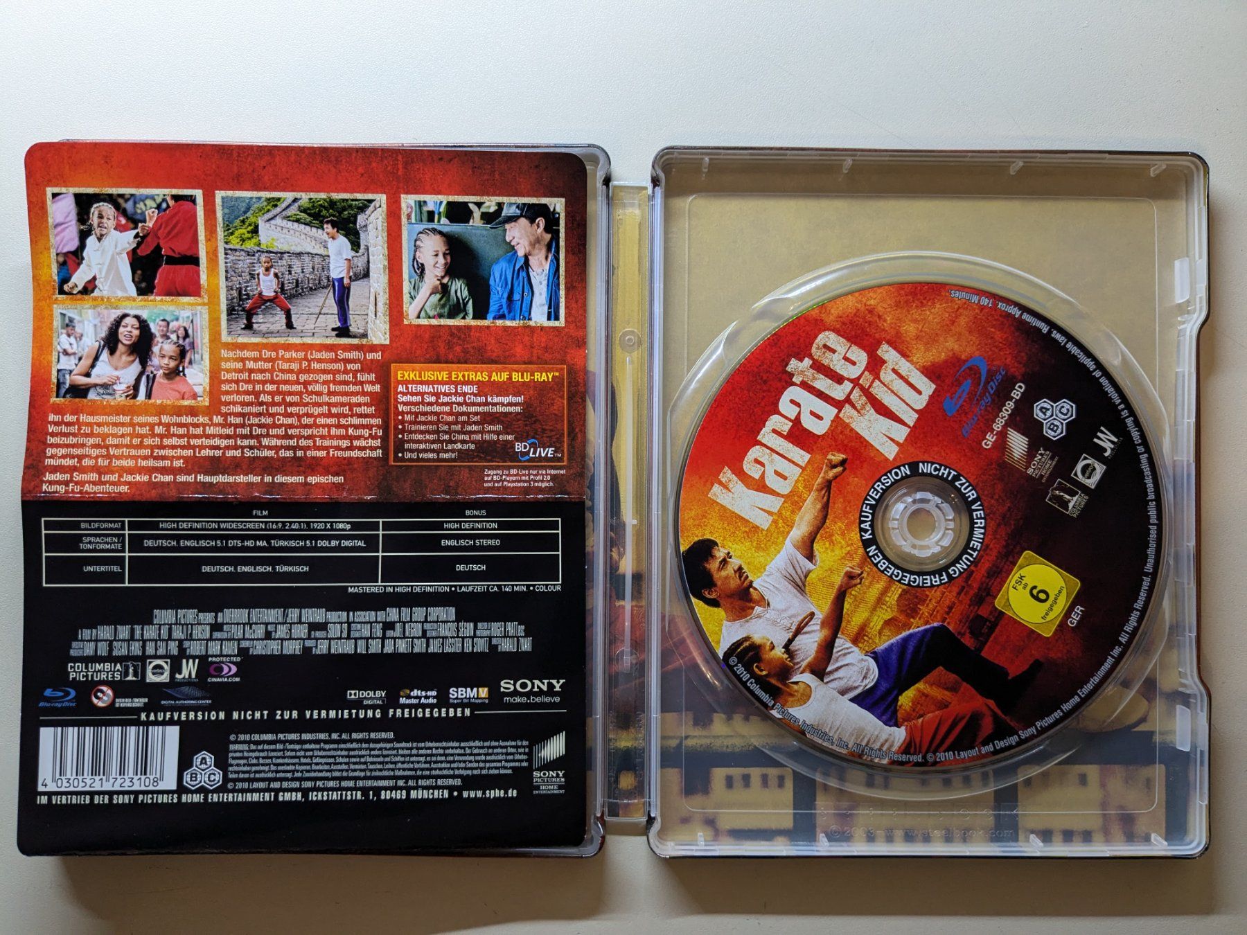 "Karate Kid" mit Jackie Chan [Limited Steelbook / Blu-ray] (Gebraucht ...