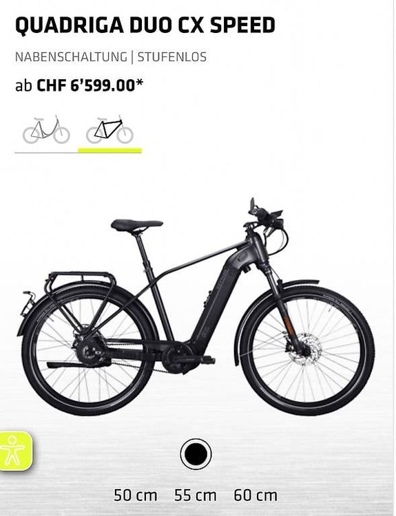 E-Bike KETTLER QUADRIGA DUO CX SPEED 45 km/h (Gebraucht) in Gossau SG für CHF 3750 – nur ...