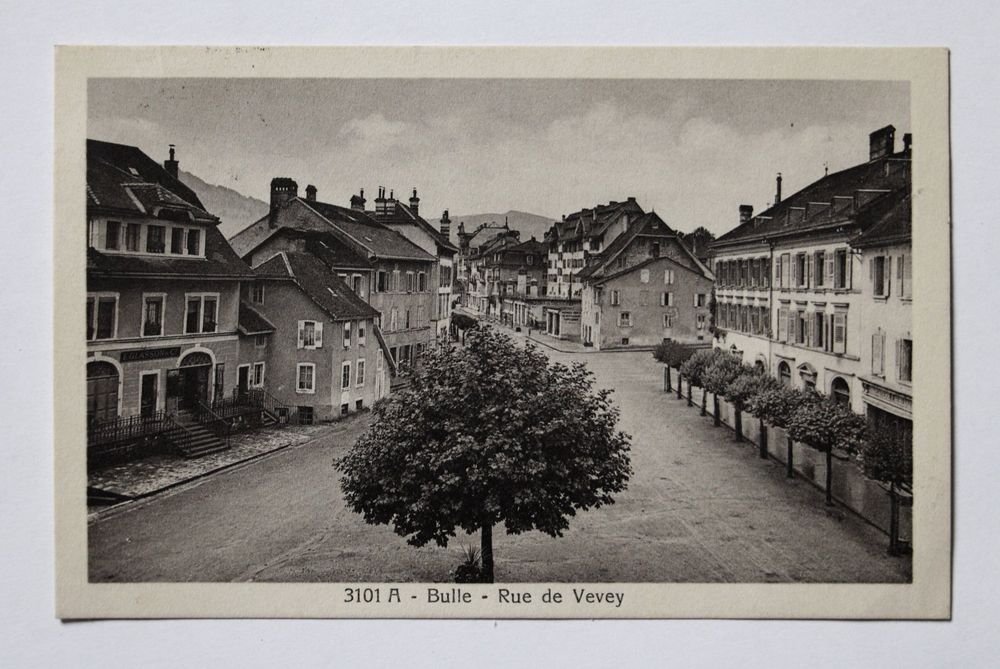 AK "BULLE - RUE DE VEVEY" 1926 (EDIT. CH. MOREL) (Gebraucht) in St ...