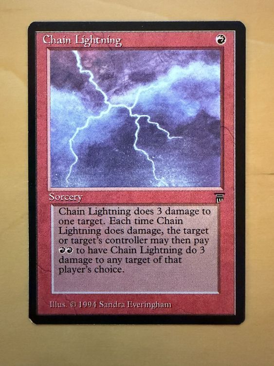 Chain Lightning // Legends // Magic The Gathering (Gebraucht) in Binz ...