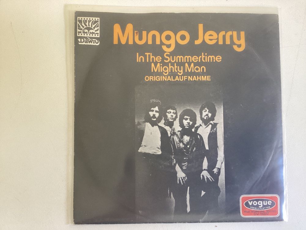 Mungo Jerry Single - In The Summertime / Mighty Man (Gebraucht) in ...
