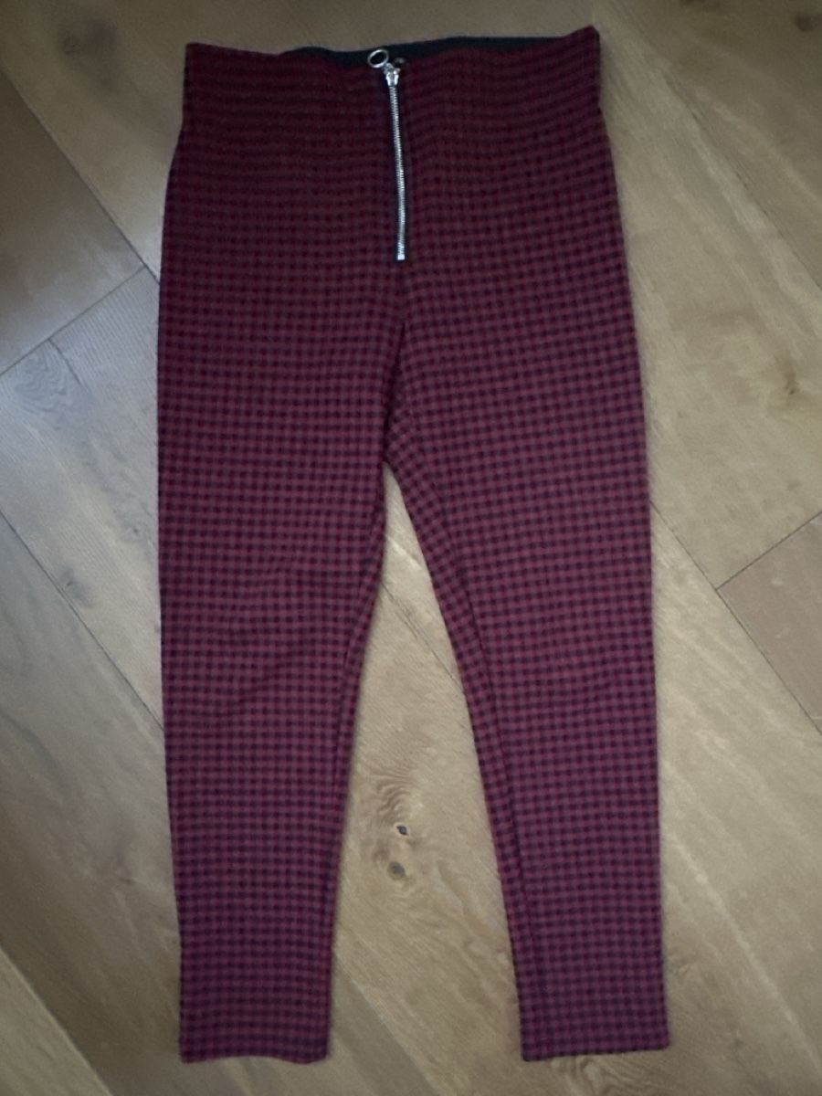 Luxus Hose Rot Kariert Ebenbild